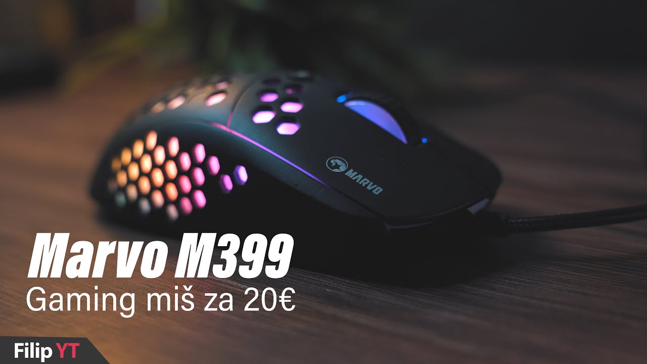JEFTIN RUPIČASTI GAMING MIŠ - Marvo M399 - YouTube