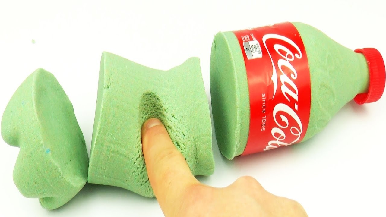 Kinetic Sand Coca Cola Foam Clay DIY How To Make - YouTube