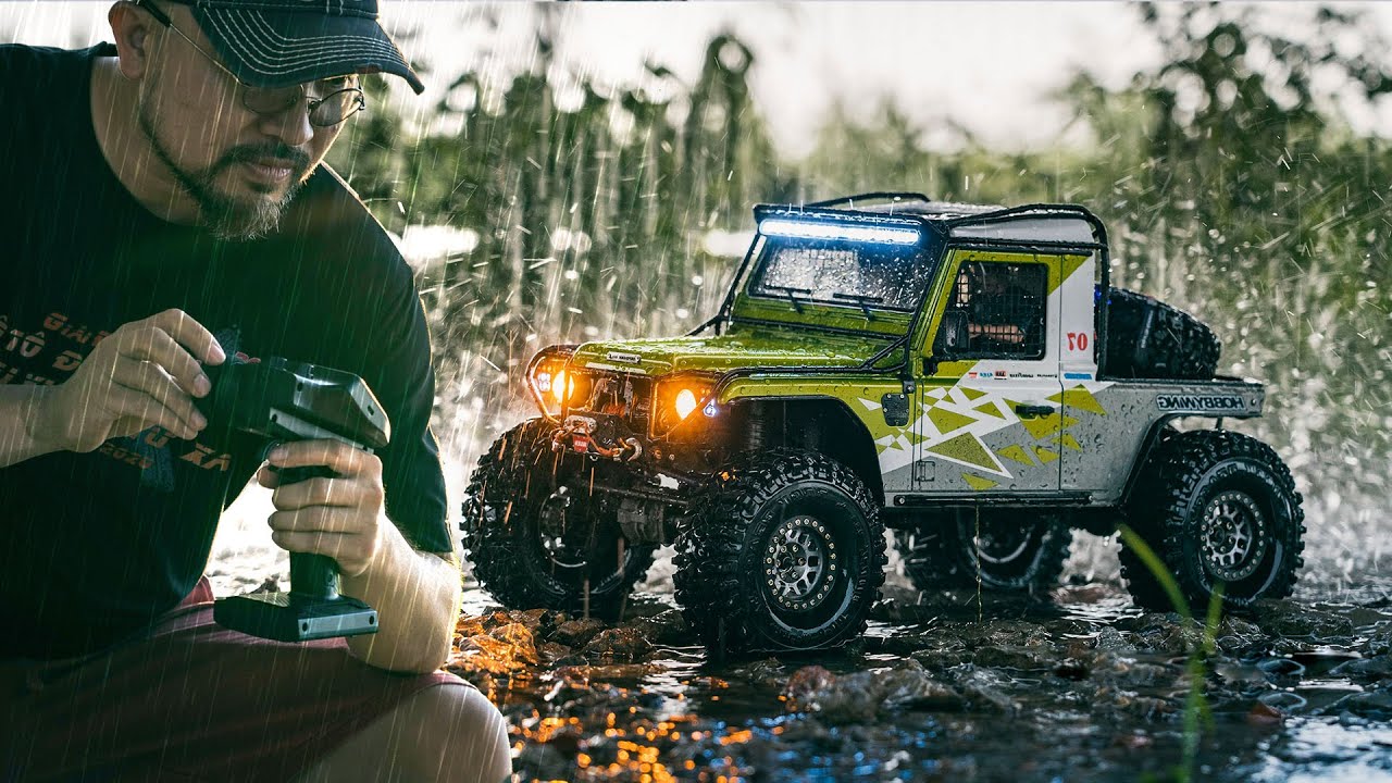 Rc Crawler Traxxas Trx-4 Defender D90 - Video Compilation - YouTube