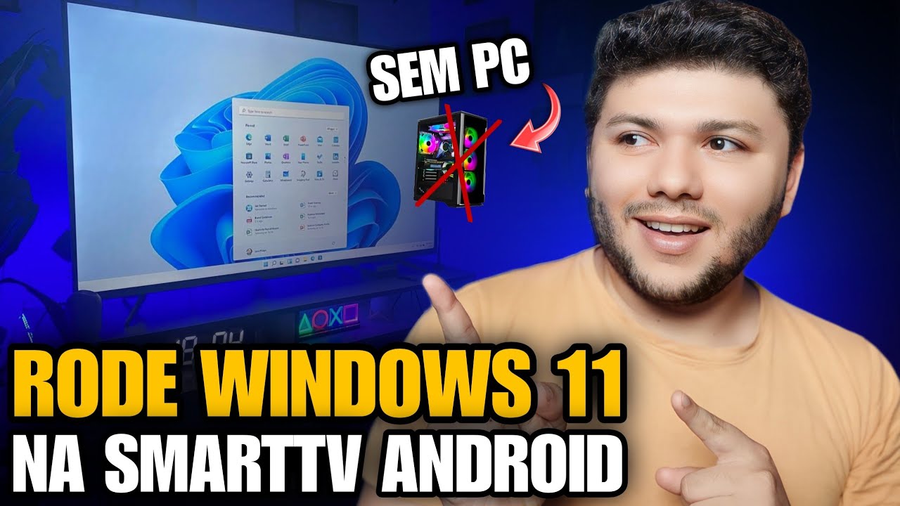 Como usar o Windows 11 na Smart/Android TV como fazer computador sem ...