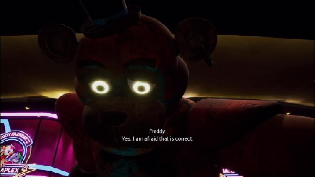 strange cutscene in fnaf security breach - YouTube