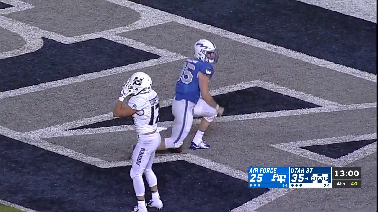 Air Force touchdown against Utah State by Christopher Musselman - YouTube