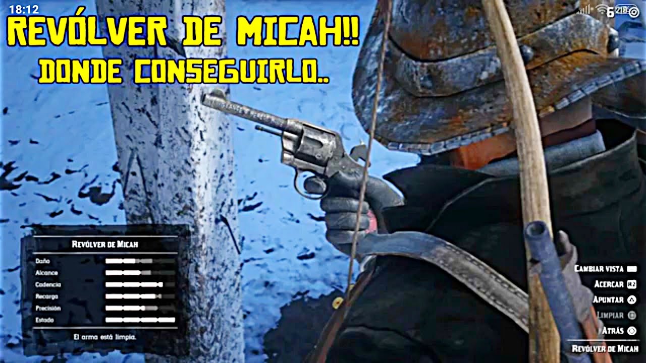 revólver Micah localización arma red dead redemption 2 (rdr2) - YouTube