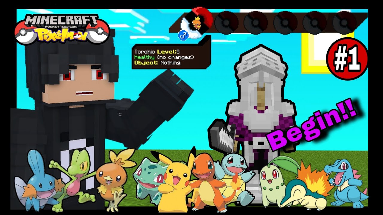 NEW BEGIN!! (#1) minecraft pocket edition#minecraft #pixelmon - YouTube