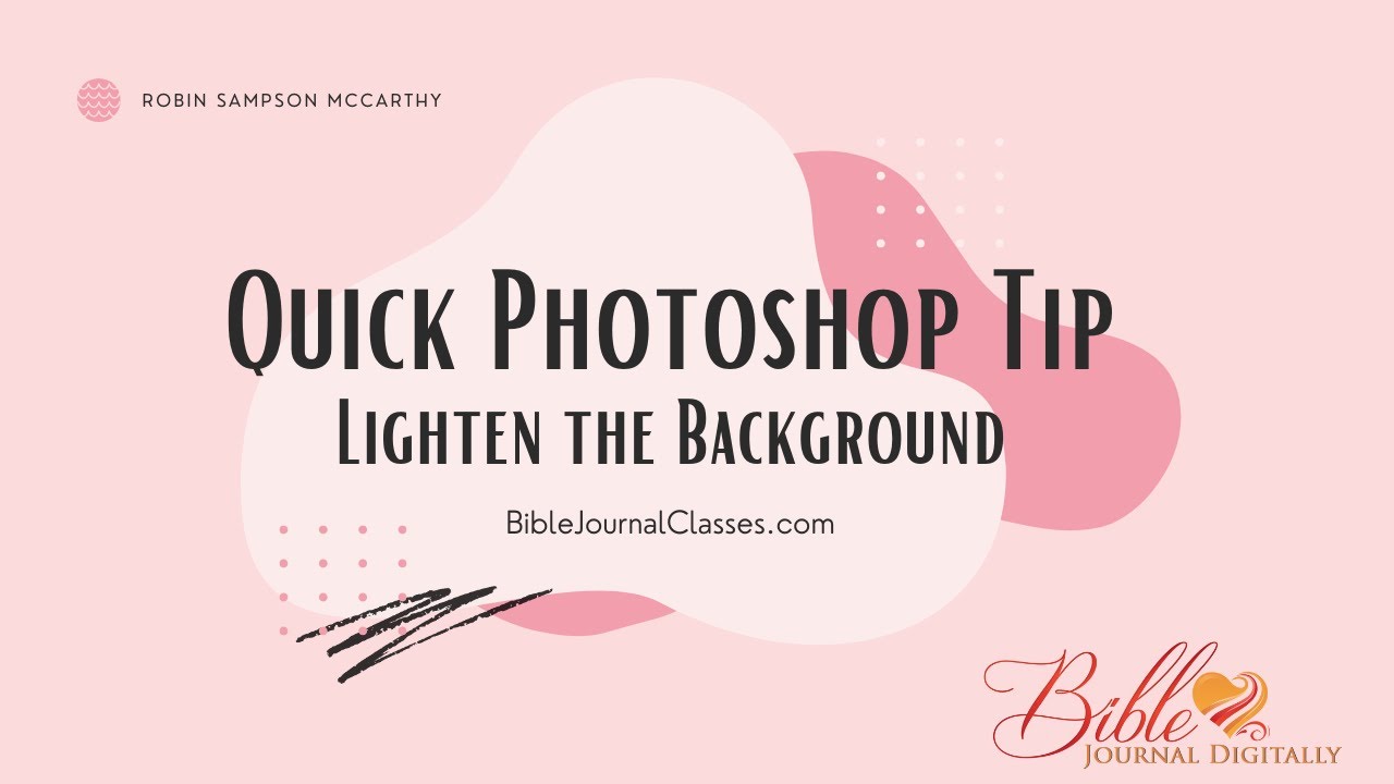 Quick Photoshop Trick: Lighten Background - YouTube
