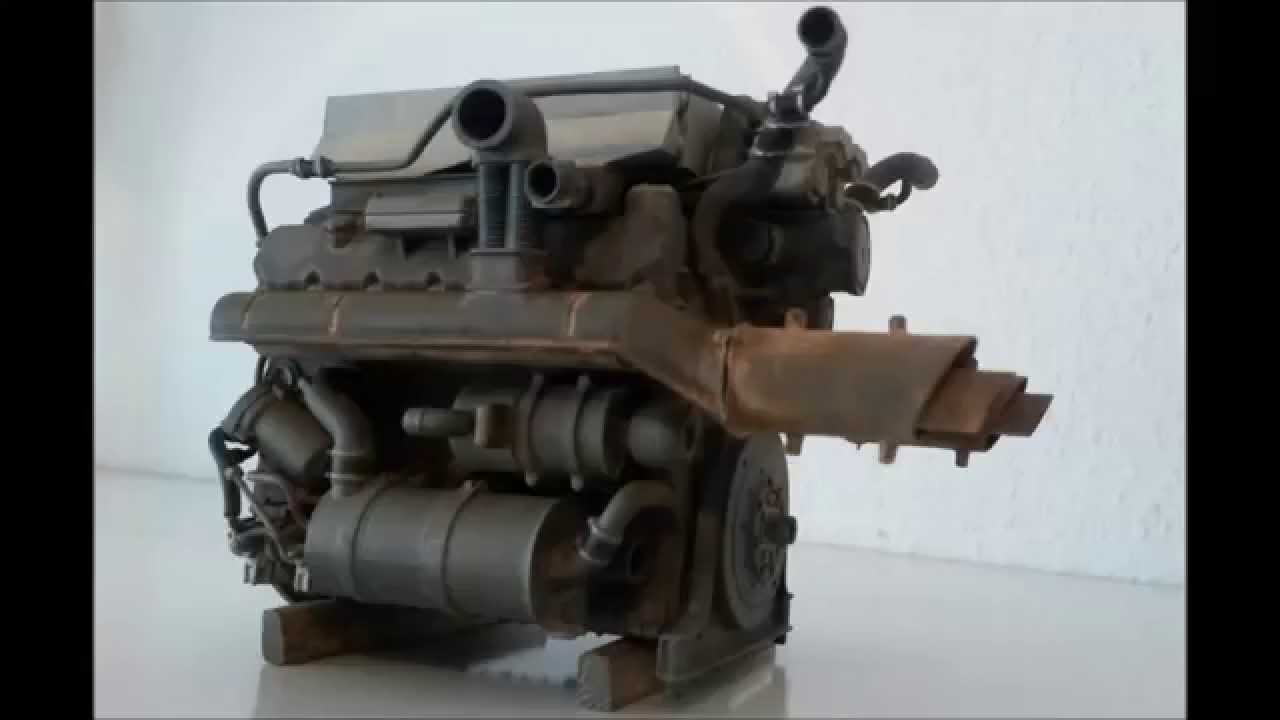King Tiger / Königstiger Maybach HL230 Engine Model 1/16 - YouTube
