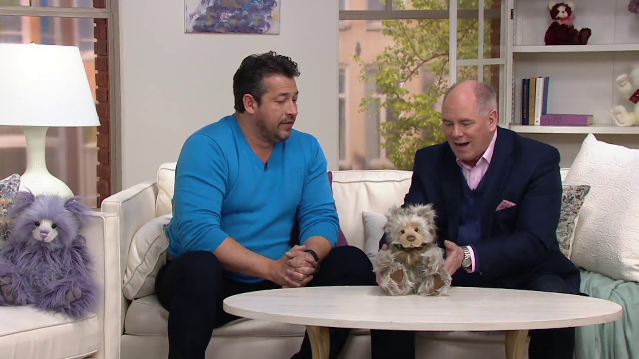 Charlie Bears Collectible 16" Bumble Bee Plush Bear on QVC - YouTube