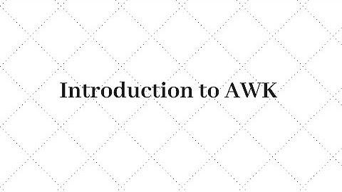 Awk Basics - YouTube