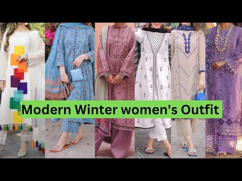 Modern Winter woman's Outfits/winter dress design ideas/ladies fashion ...