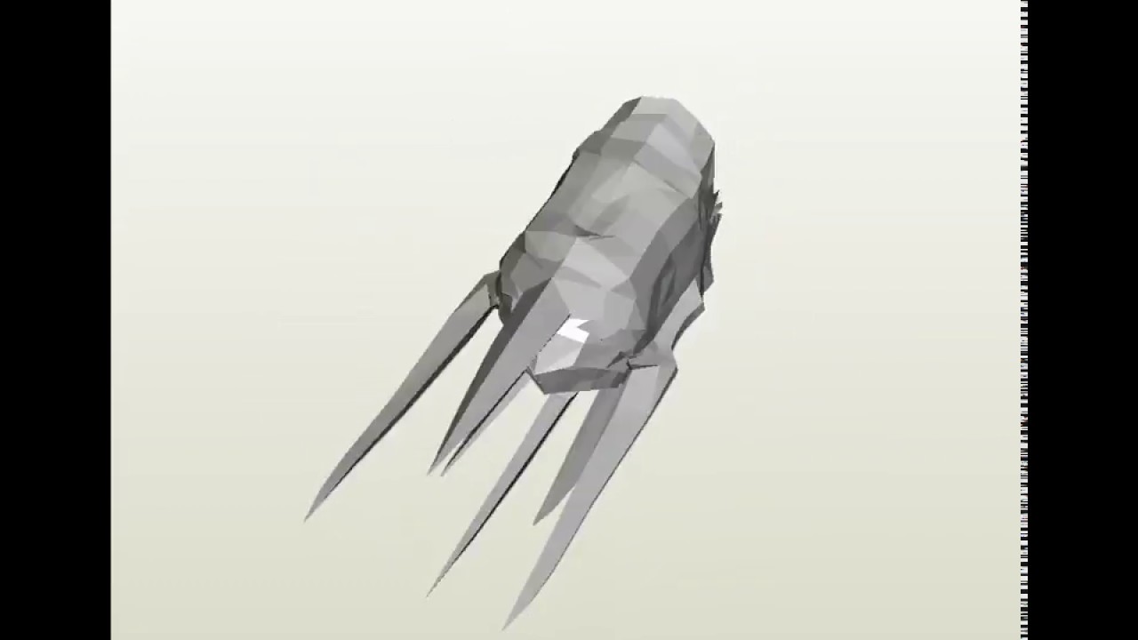 paper Sauron helmet Pepakura Model - YouTube