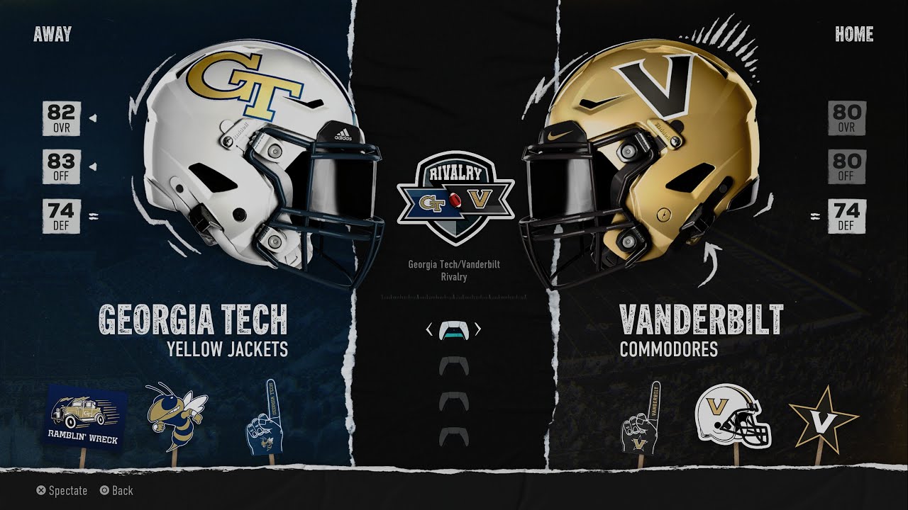 Georgia Tech Yellow Jackets vs. Vanderbilt Commodores – Birmingham Bowl ...