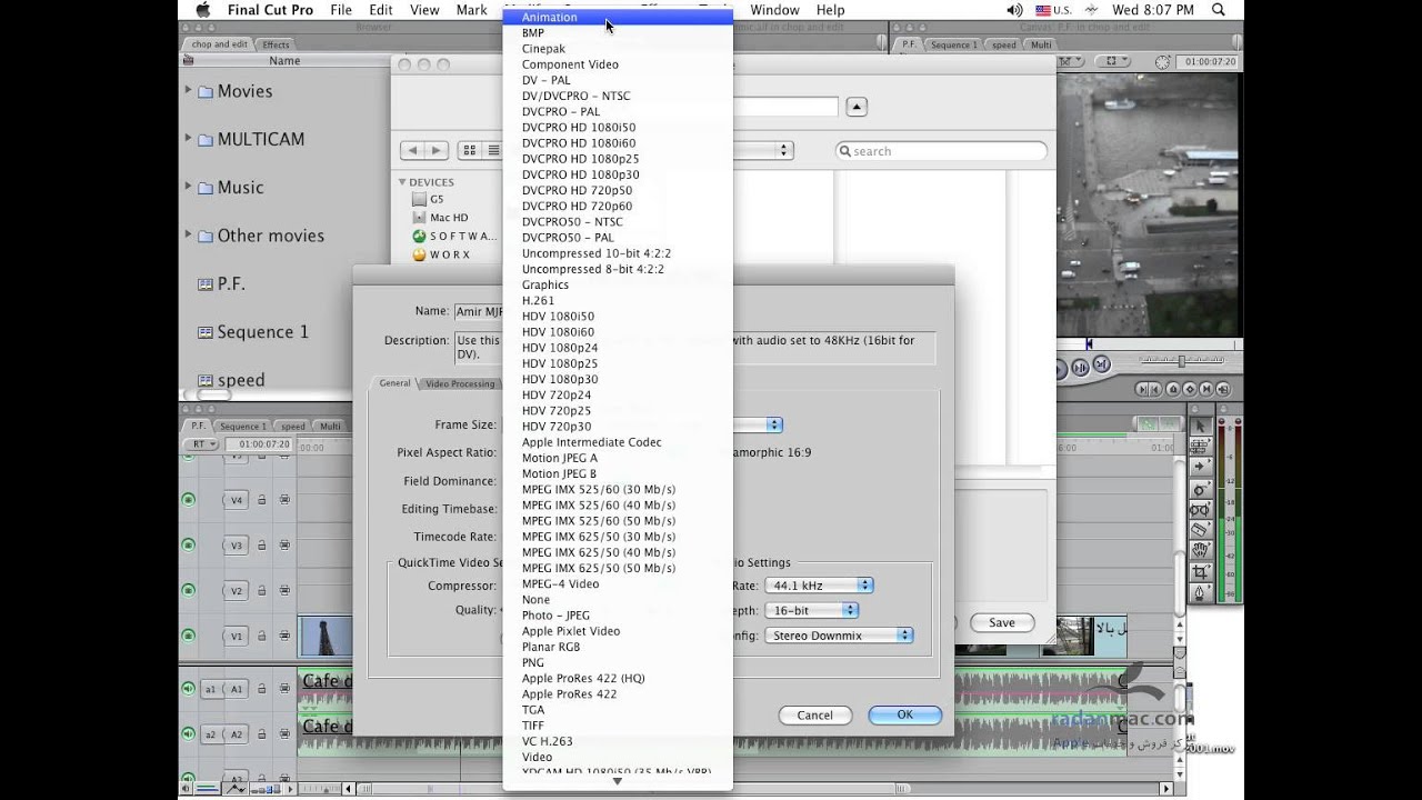 Final Cut Pro 02-Export to file - In Farsi - YouTube