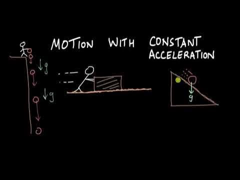 Intro to motion with constant acceleration | Motion in a straight line ...