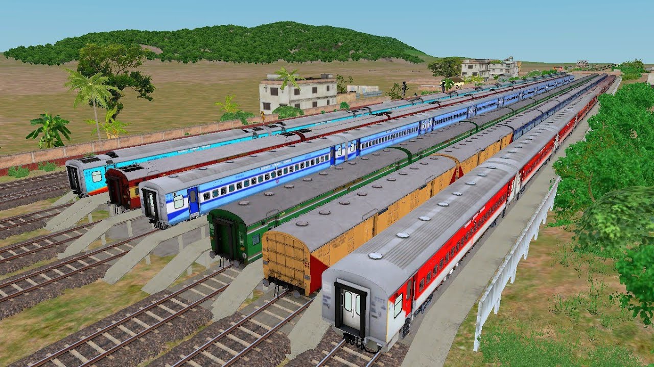 WDM3D DIESEL ENGINE COUPLING HYBRID COACH & Shunting Guwahati Railway ...