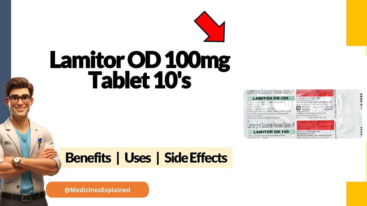 Lamitor OD 100mg Uses | Side Effects & Dosage 💊 - YouTube