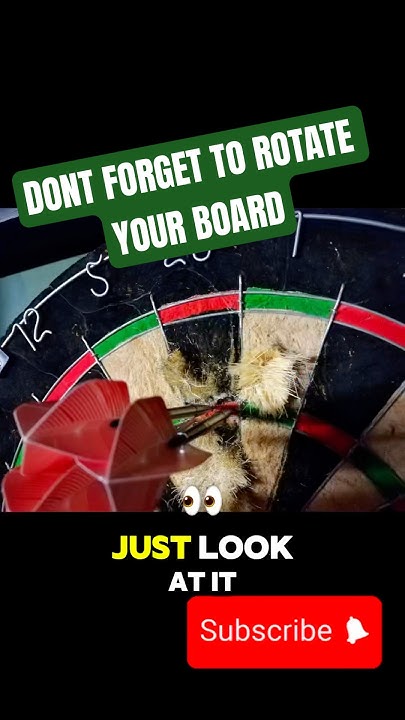 Don’t forget to rotate your dart board!! 🎯 #darts #3dart #dartstips #dartboards #customdarts ...