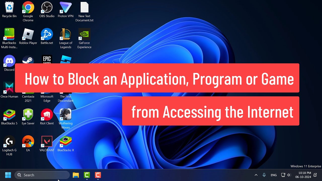 How To Block An Application Program Or Game From Accessing The Internet In Windows 111087