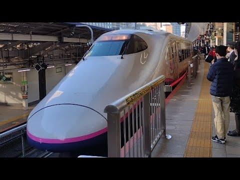 【Disney#新幹線 ！！】#JR東日本 #E2系 J69編成+#E3系 L61編成 266Bなすの266号#東京 →129Bやまびこ129号#仙台 +つばさ129号#山形 2023/12 ...