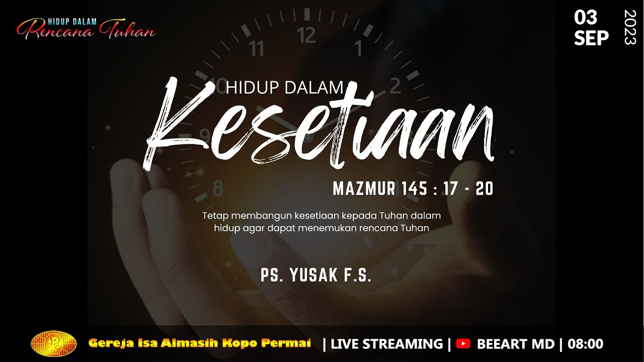 Ibadah Online Gia Kopo Permai 03 September 2023 Youtube