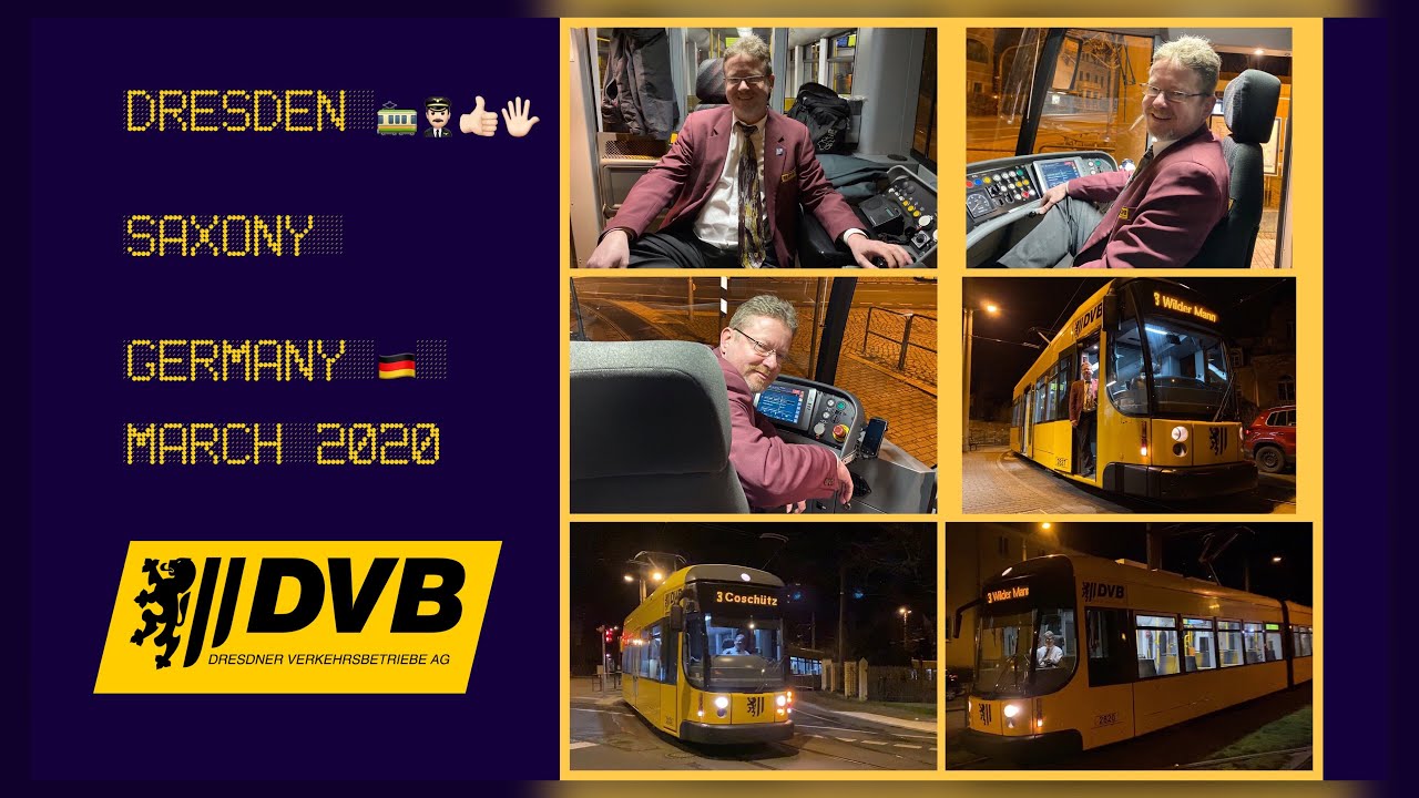 Tram night meeting with Henry/ Dresden, March 2020 / Straßenbahn ...