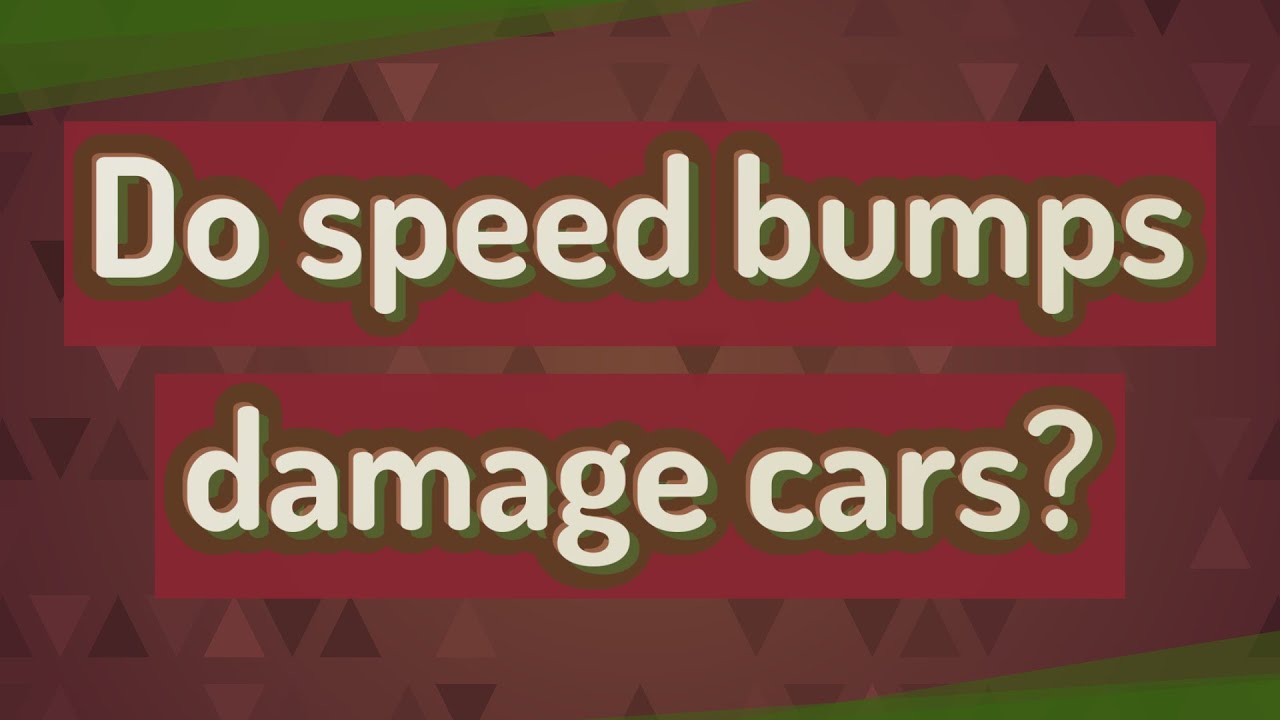 Do speed bumps damage cars? - YouTube