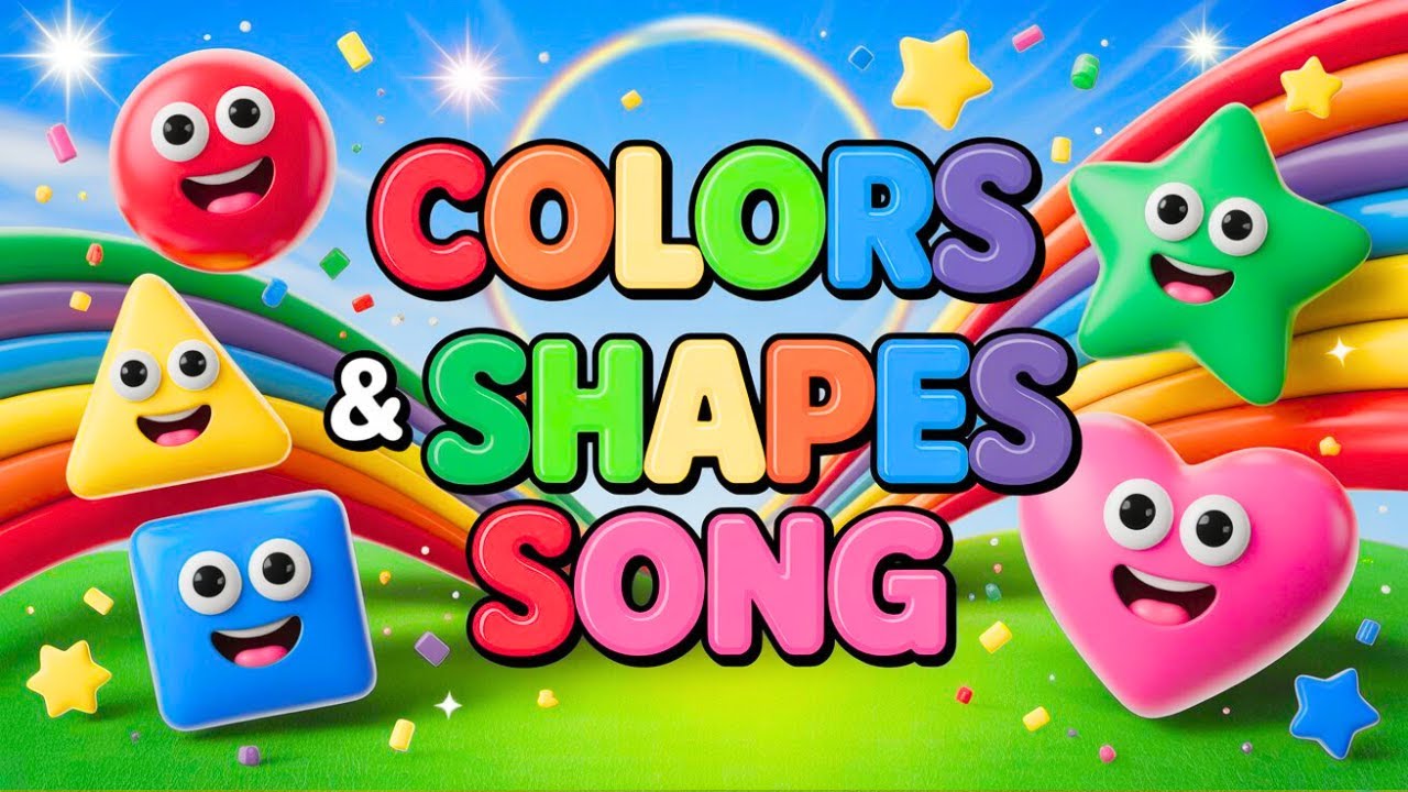 Colors & Shapes Song for Kids | Learn with Fun Rhymes, Dance & Play ...