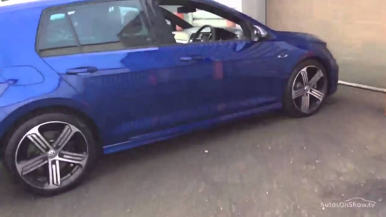 VOLKSWAGEN GOLF R DSG BLUE 2015 - YouTube
