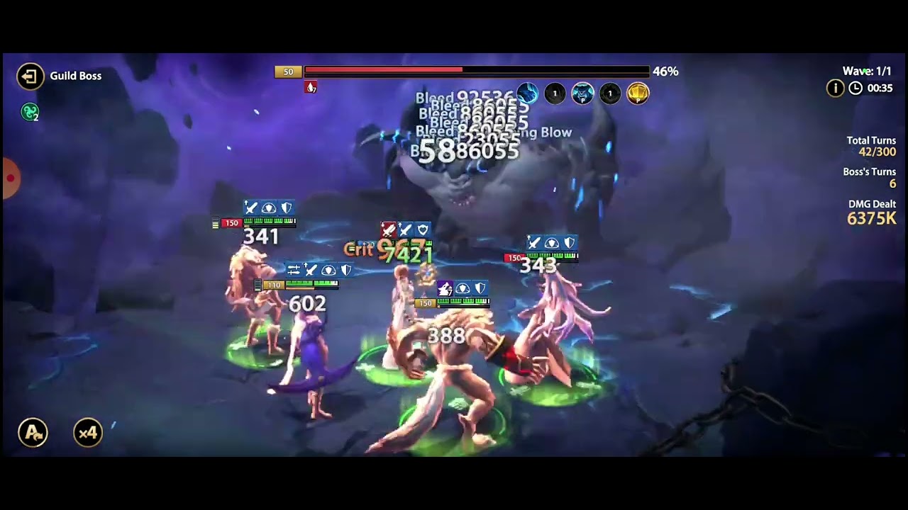 Fun with Guild Boss. Bleed all the way @InfiniteMagicraid - YouTube