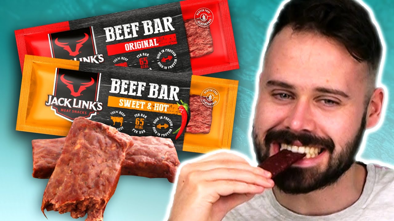 Irish People Try Jack Link's Meat Bars - YouTube