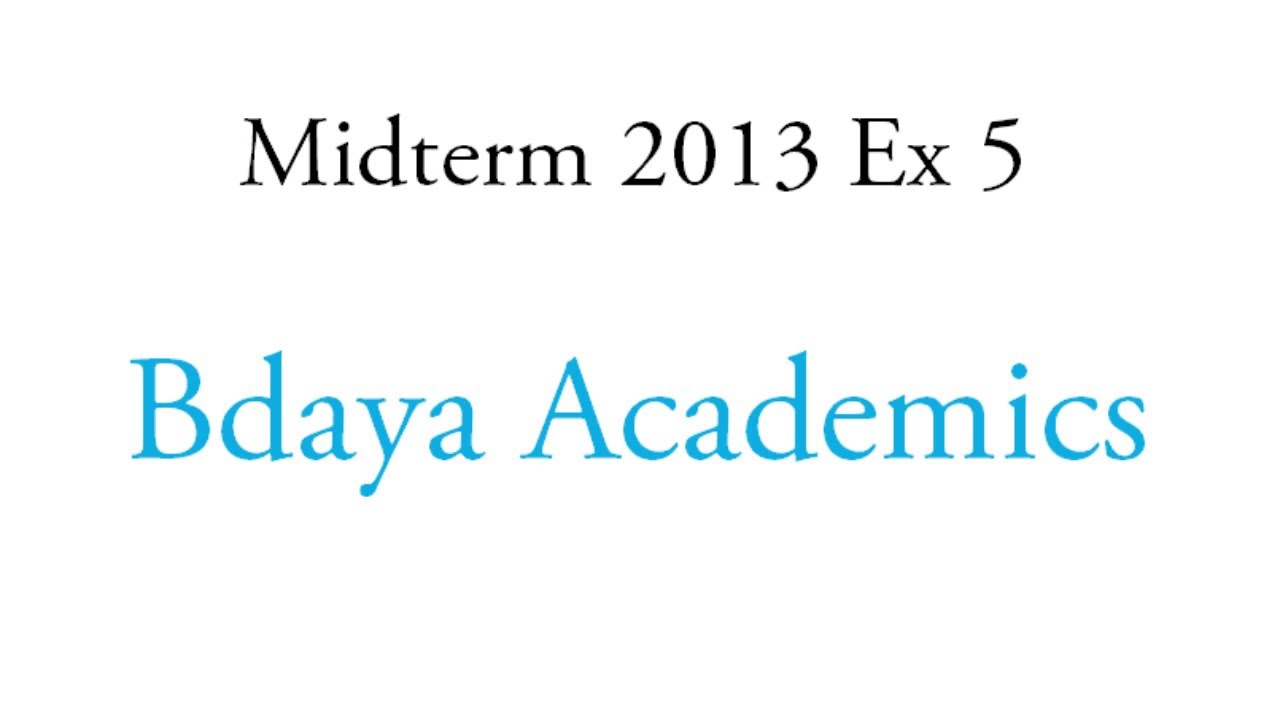 CSEN 202 Midterm problems Solving Part 4 - YouTube