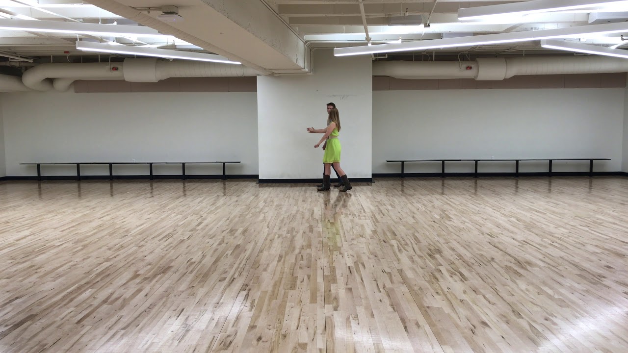 Country Two Step (Progressive) - Wrap to Back Open and Rollaway - YouTube