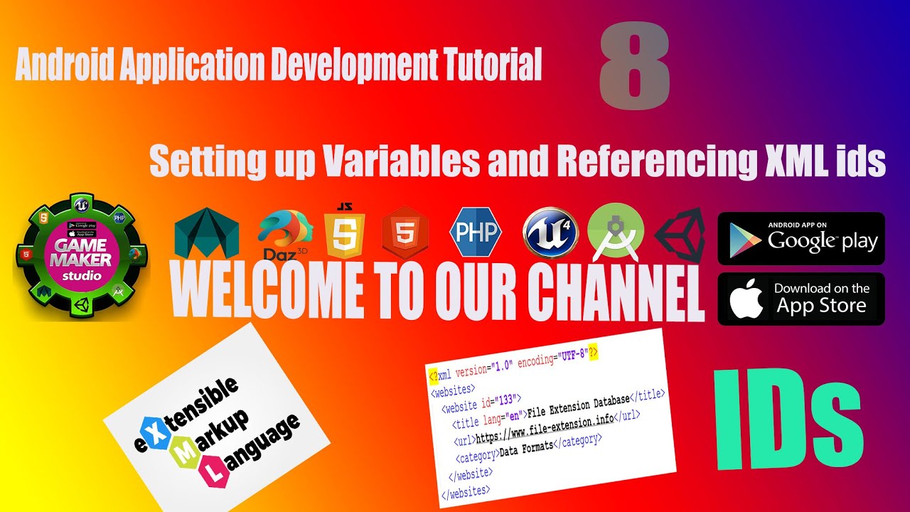 Android Application Development Tutorial 8 || Setting up Variables and ...