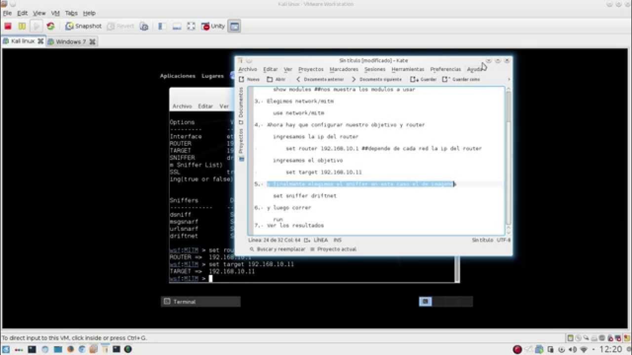 WebSploit Capturando imagenes con kali linux - YouTube