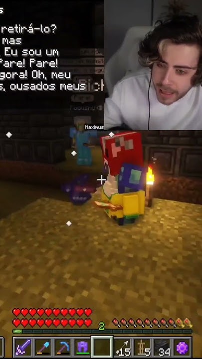 CELLBIT REFAZENDO A CENA DO BOB ESPONJA "CARECA! CARECA!" | MINECRAFT QSMP #qsmp #cellbit # ...