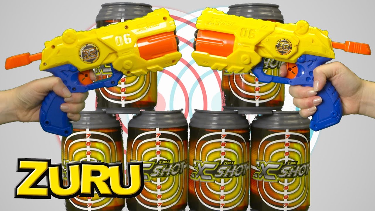 XShot Reflex Revolver TK-6 Double Pack from Zuru - YouTube