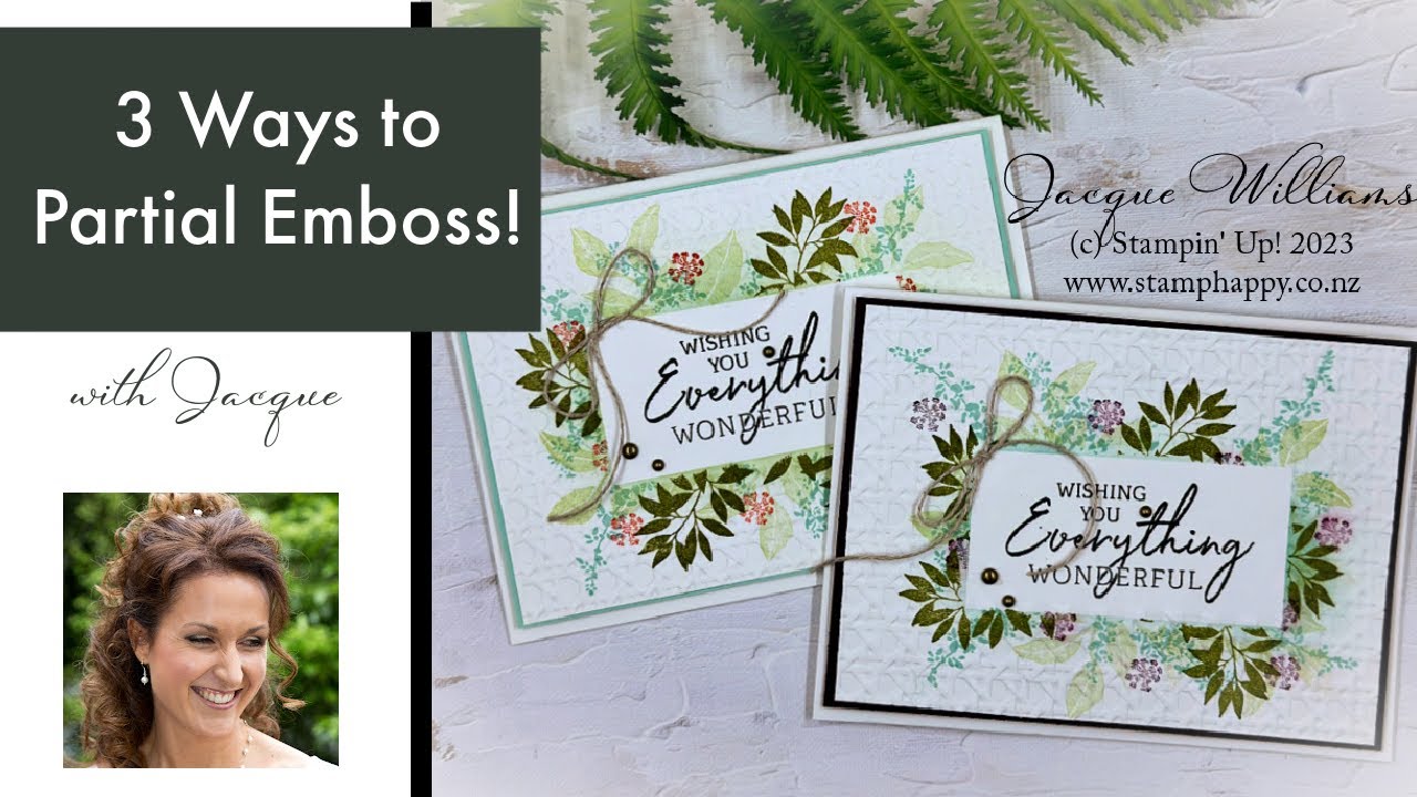 3 Ways to Partial Emboss with Embossing Folders! - YouTube