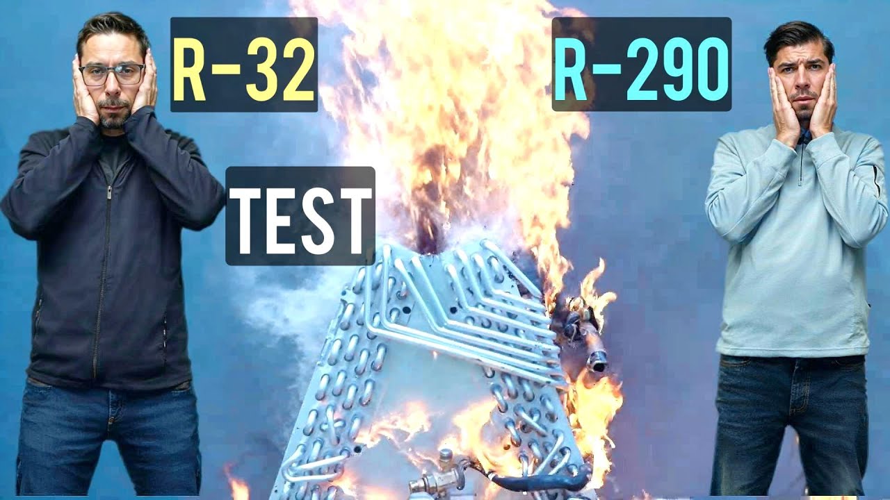 Is R32 Worth the Risk? HVAC Flammability Test HVAC (4k) No Joke! - YouTube
