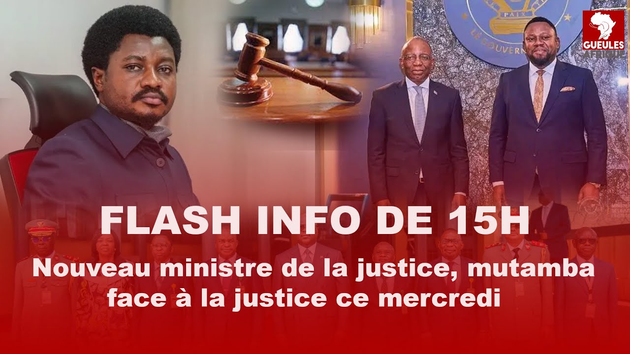 Le message fort du nouveau ministre de la justice à Constant Mutamba se ...