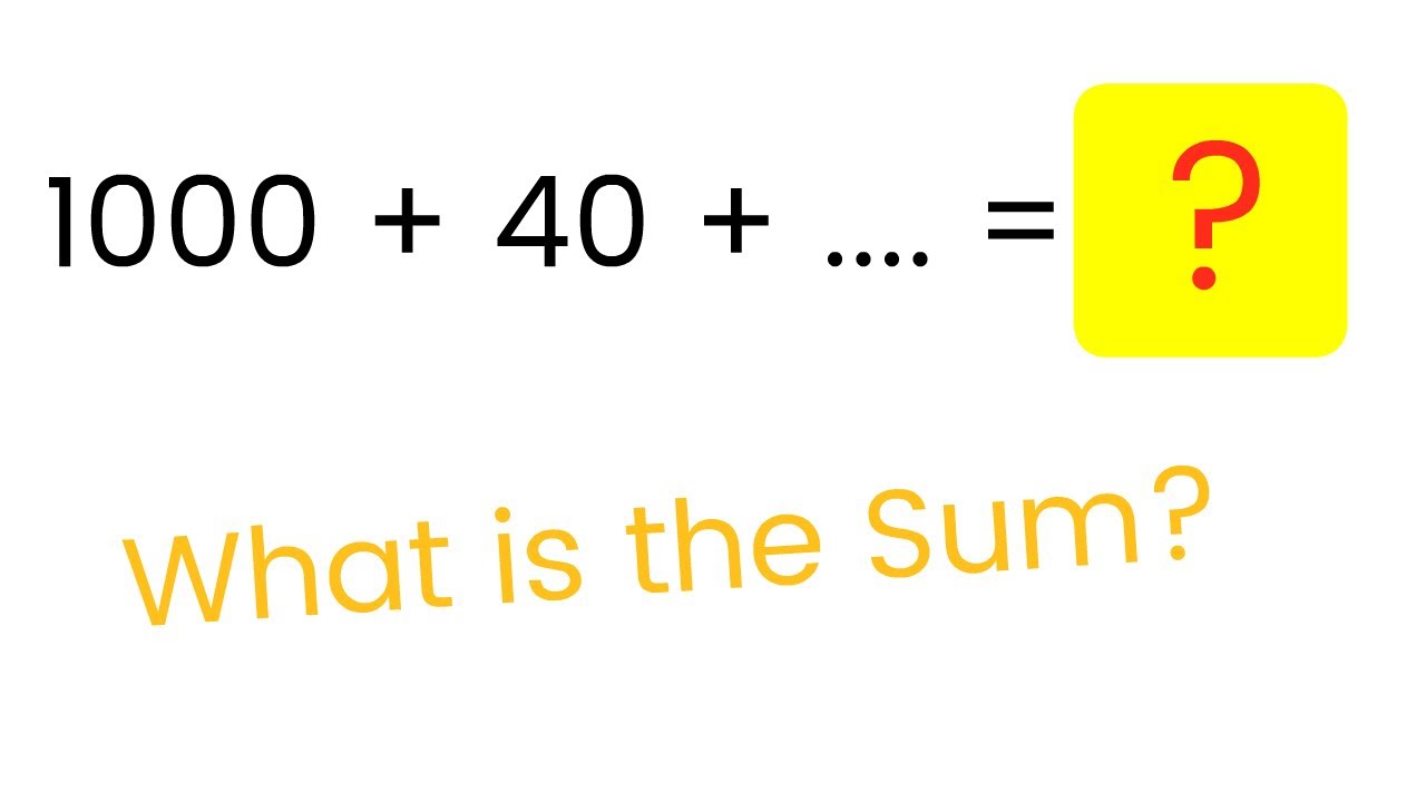 Mind Puzzle - Tricky Addition? - YouTube