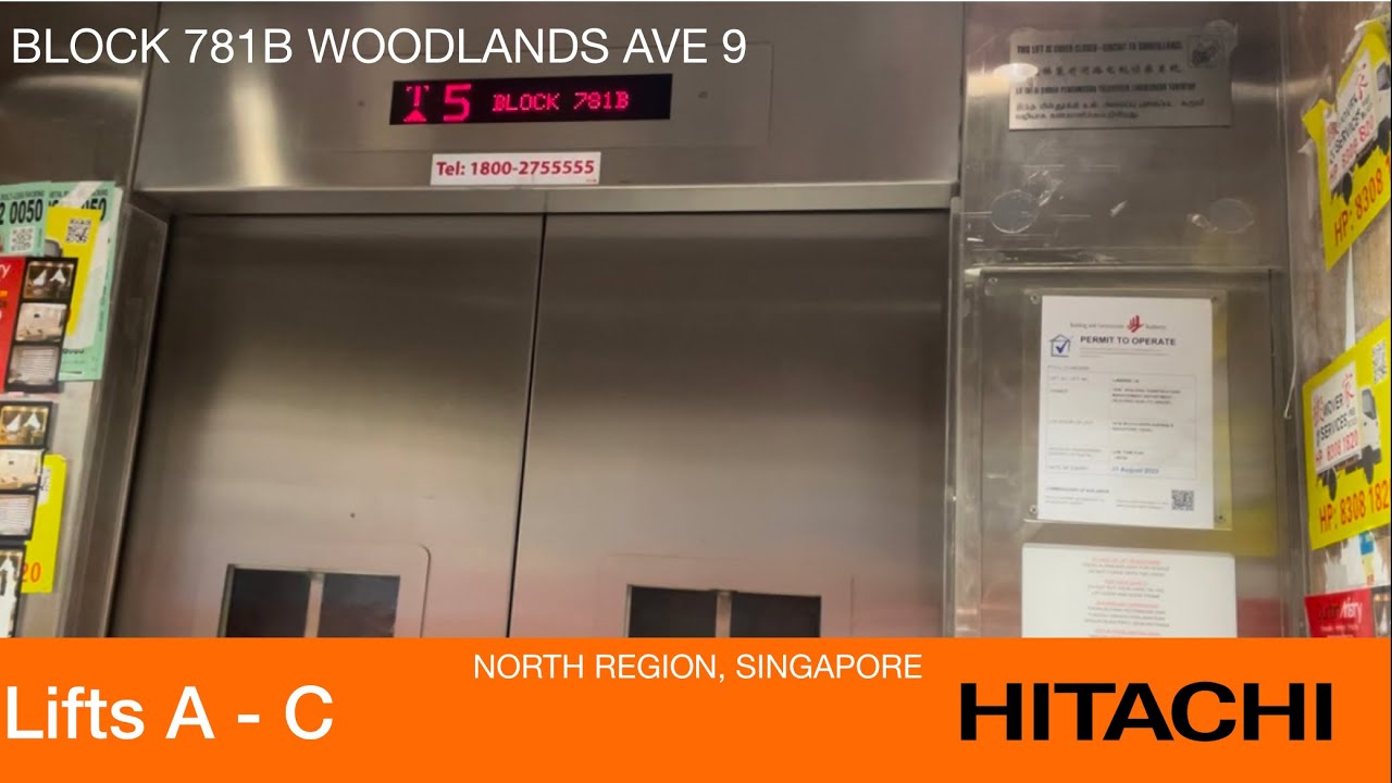 HDB Block 781B Woodlands || Hitachi Elevator - YouTube