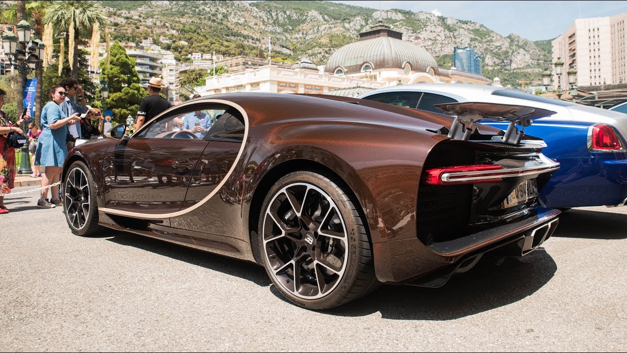 Brown Carbon Bugatti Chiron In Monaco In Detail Youtube