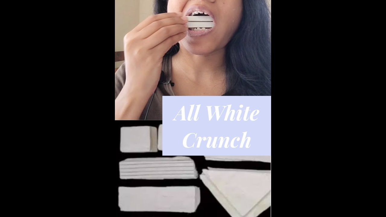 ASMR || WHITE Slate Item CRUNCH @crunchyasmrvlog - YouTube