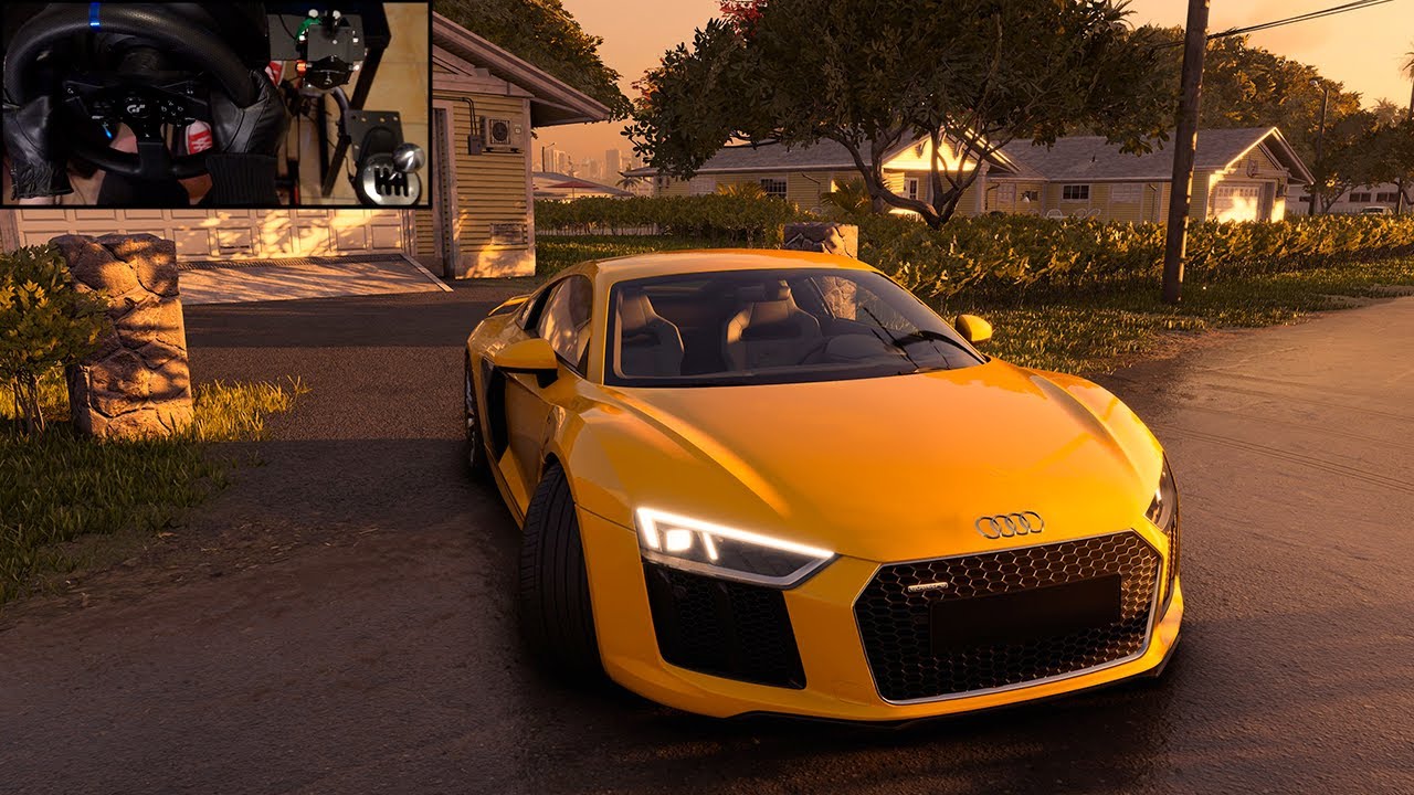 Audi R8 - The Crew Motorfest | Steering Wheel Gameplay - YouTube