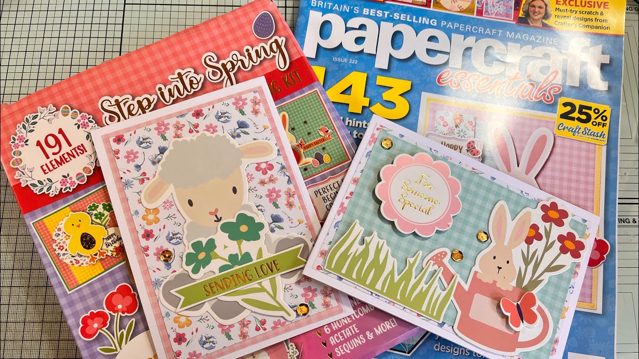 Papercraft Essential Issue 222 Lets Create 2 Cards - YouTube