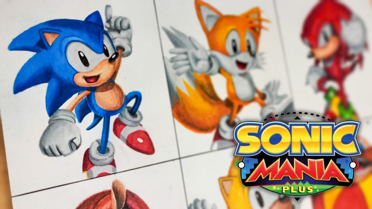 Drawing SONIC Mania | All Characters - YouTube