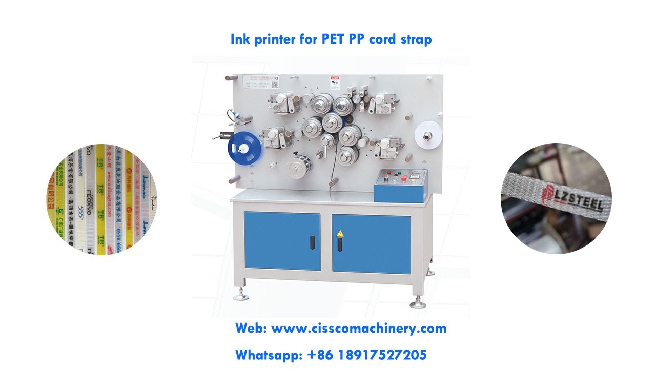 INK PRINTER FOR STRAP | PRINTING MACHINE | PET | PP | CORD | POLYESTER ...