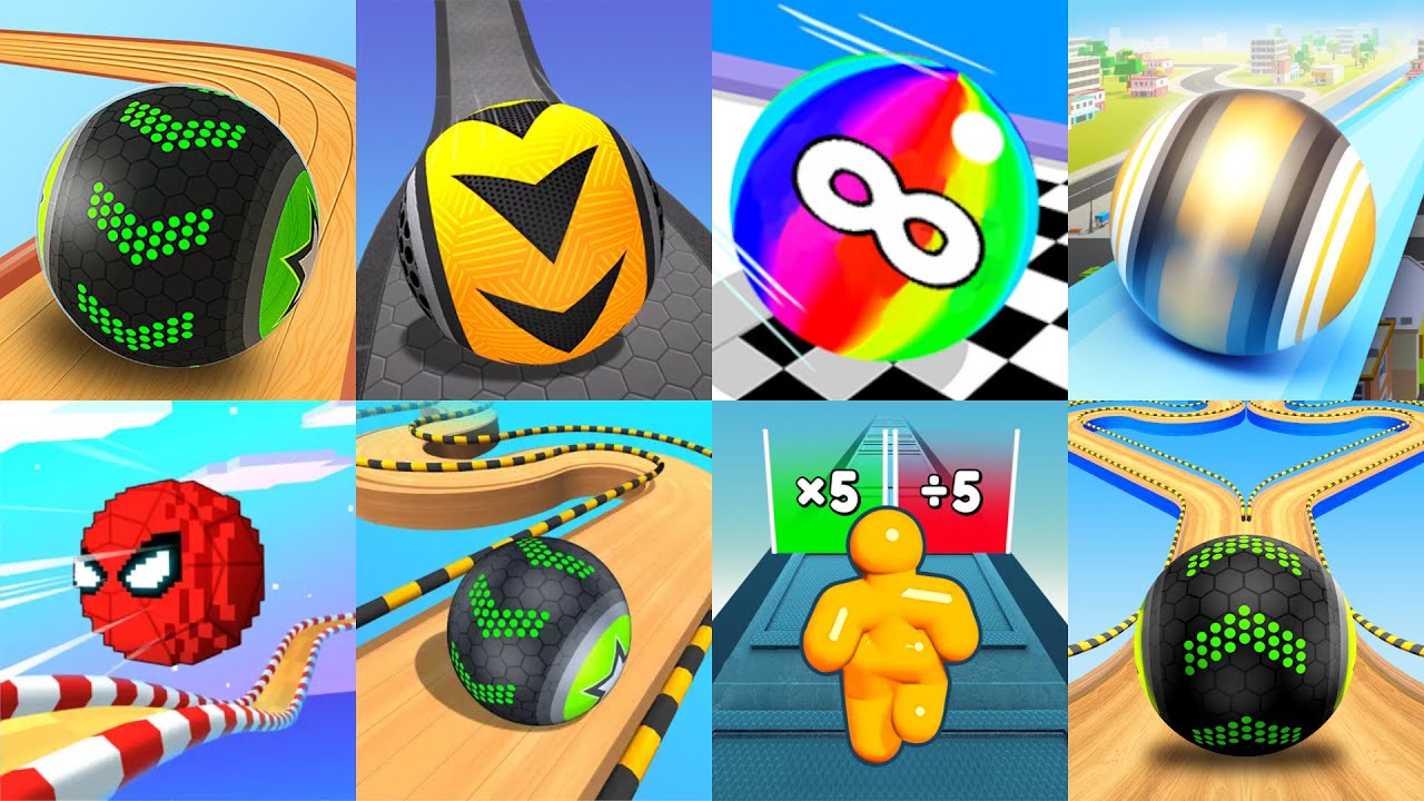 Going Balls Vs Fly Ball, Sky Rolling Ball 3D, Ball Run 2048 Infinity ...