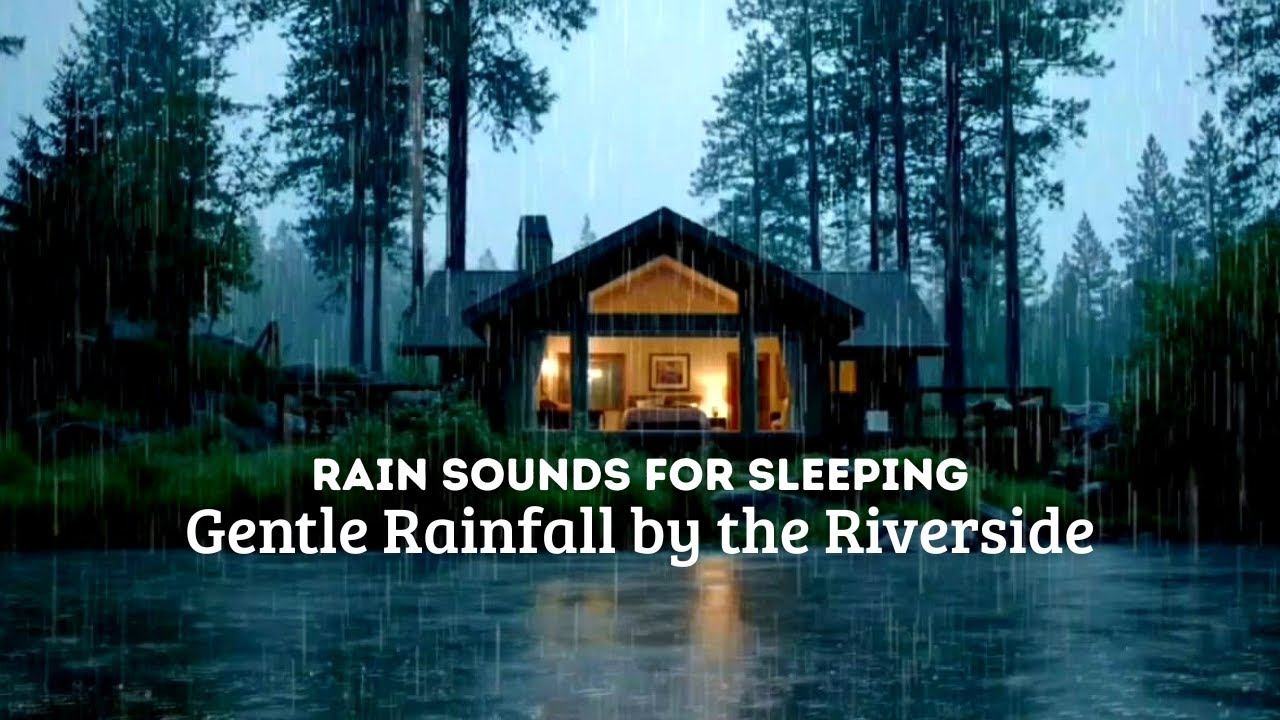 Rain Sounds for Sleeping | Gentle Rainfall by the Riverside 🌧 | Rain ...