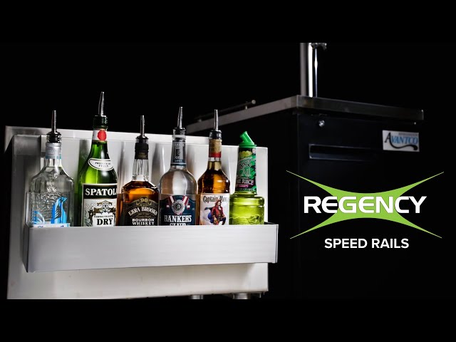 Liquor Speed Rail SPEEDRAIL By Summit 18" Wide Single Tier Speed