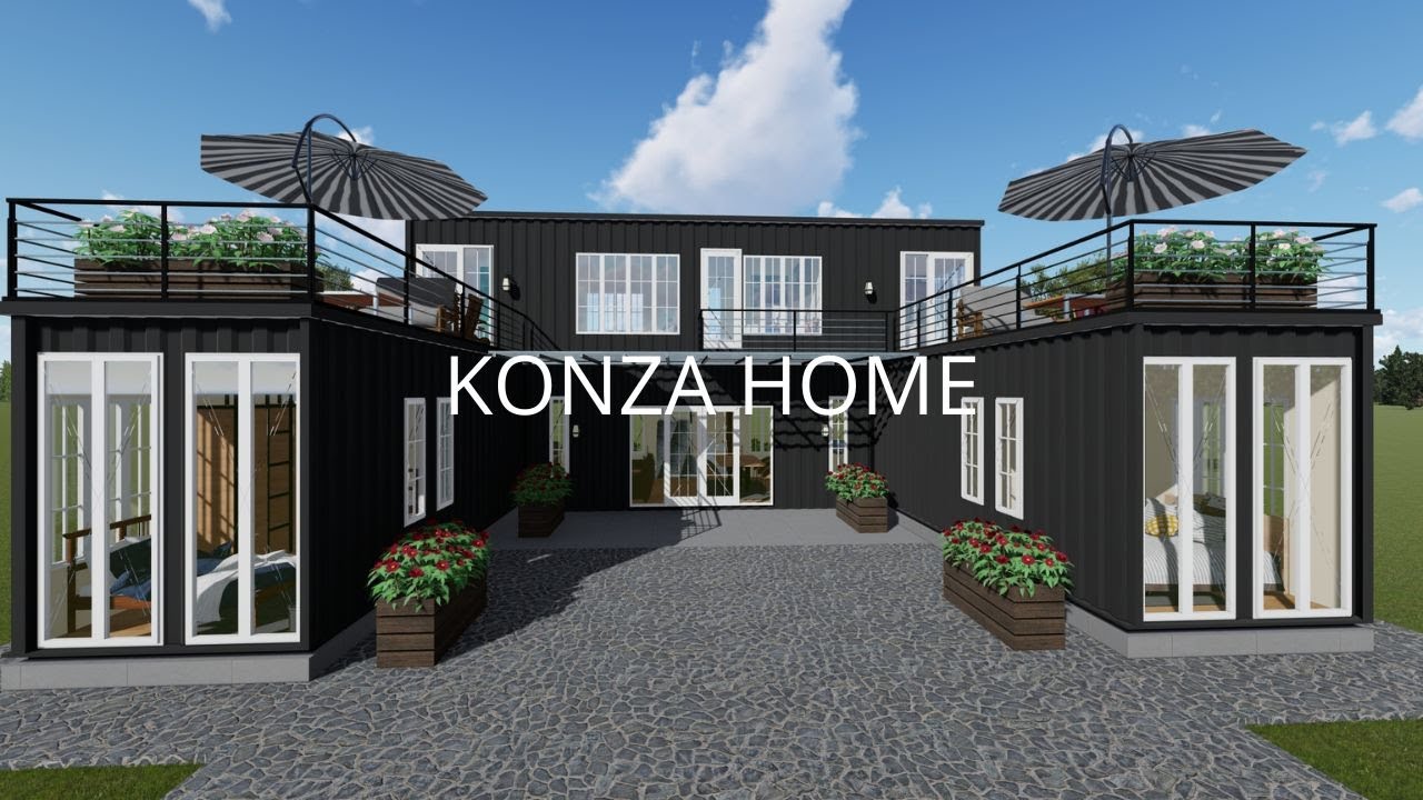 Shipping Container House - Four Bedroom Home Tour - YouTube